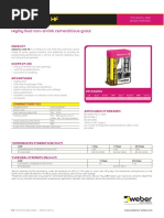 Weber 331 TX Repair Mortar Datasheet | PDF | Cement | Mortar (Masonry)