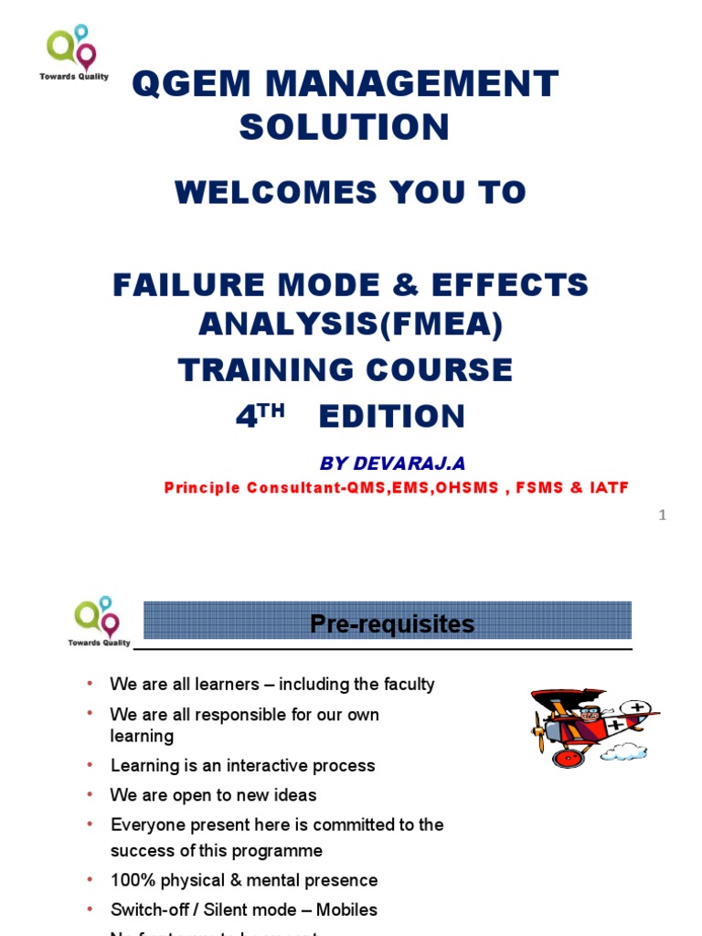 Qgem Management Solution: Welcomes You To Failure Mode & Effects ...