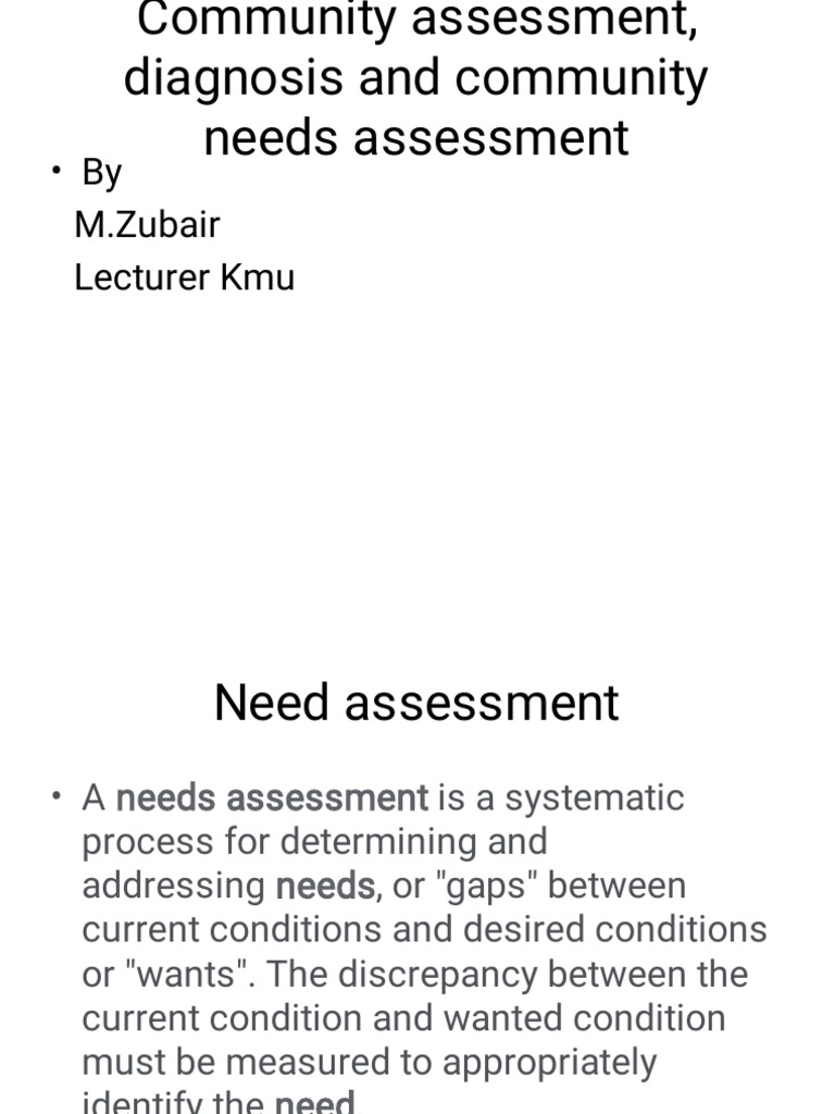 Community Need Assessment 2020 Zubi | Download Free PDF | Needs ...