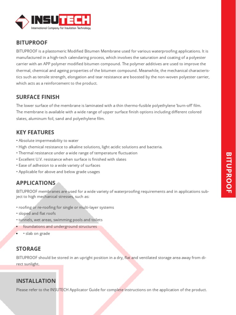 BITUPROOF PES 140 3-4mm | Download Free PDF | Building Engineering ...