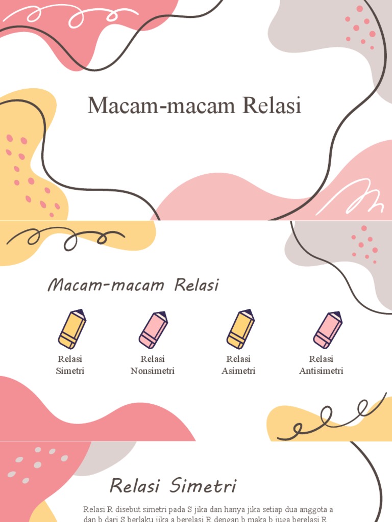 Relasi Simetris, Asimetris, dan Antisimetri | PDF