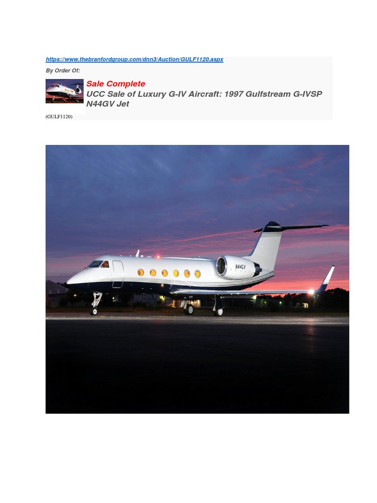 AIRCRAFT For AUCTION | PDF