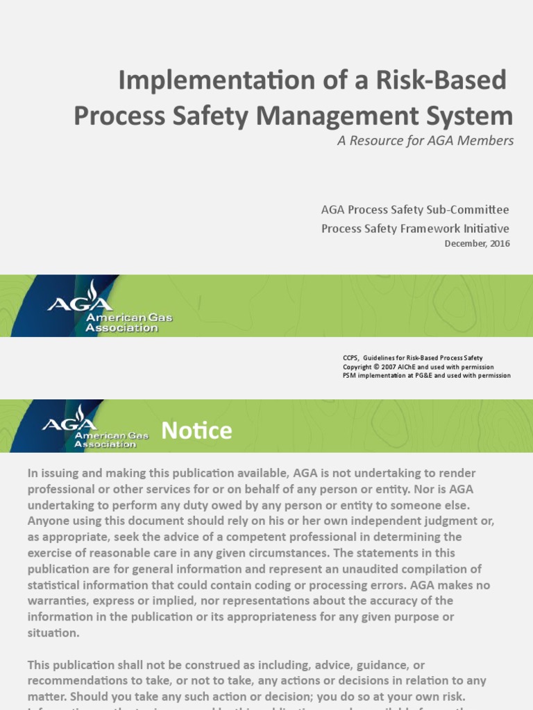 Implementation of A Risk-Based Process Safety Management System ...