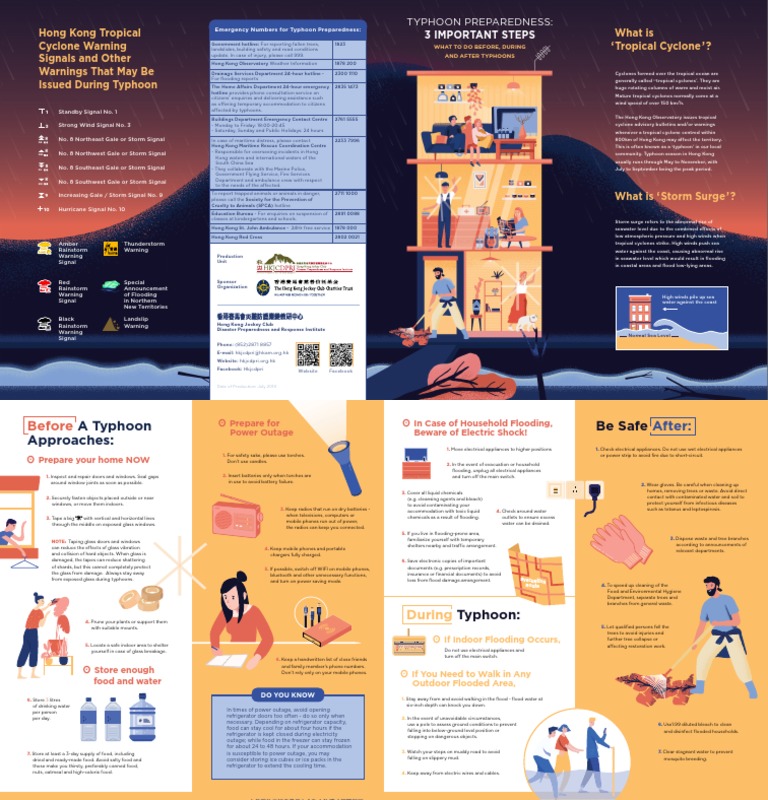 Typhoon Precautions Leaflet DPRI - ENG - 0 | PDF | Tropical Cyclones ...