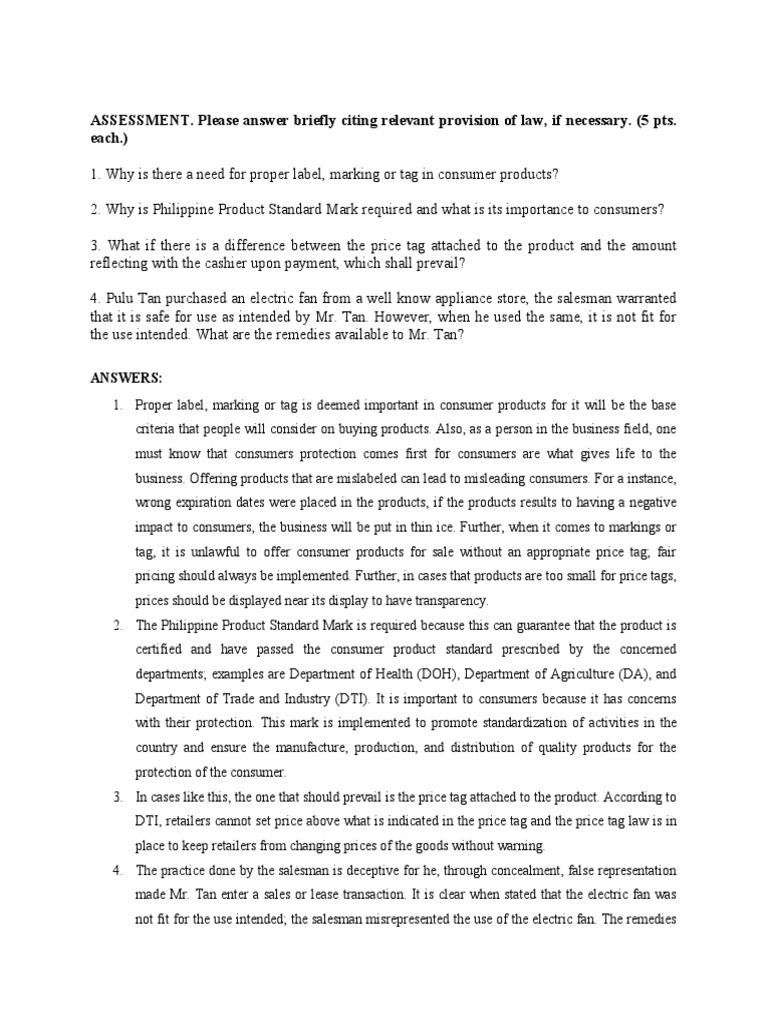 MODULE 1 - Answers To Assessments | PDF | Debtor | Liquidation