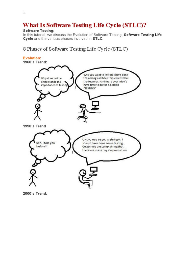 8 Phases of Software Testing Life Cycle (STLC) | PDF | Software Testing ...