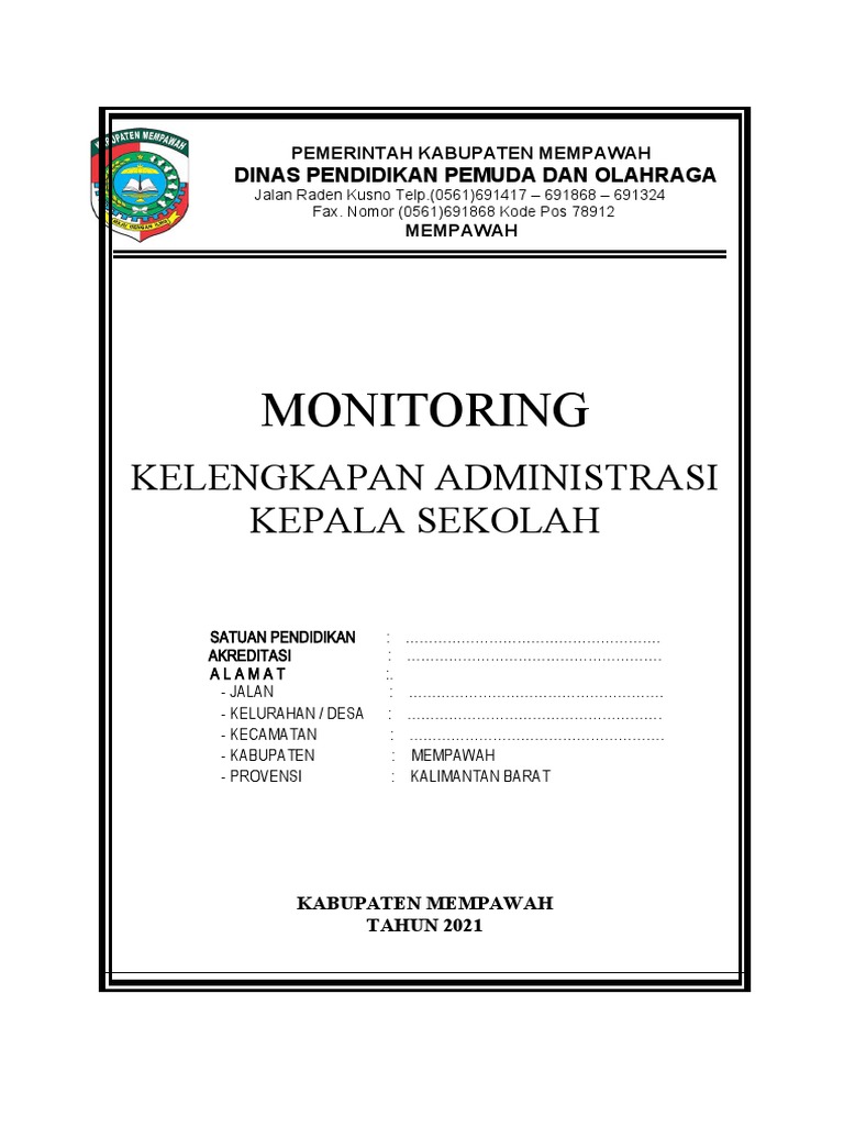 Monev Administrasi Kepala Sekolah | PDF