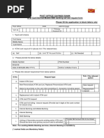 Post Office ATM and Net Banking Form | PDF | Automated Teller Machine ...