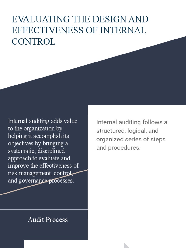 Evaluating The Design and Effectiveness of Internal Control | PDF ...