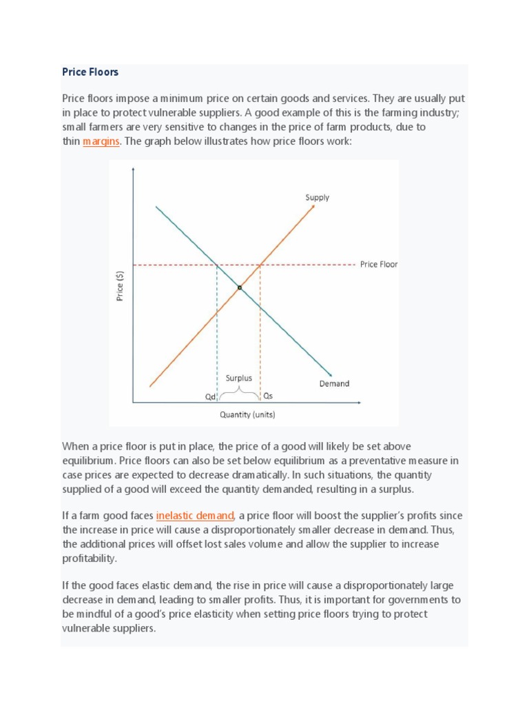Price Ceiling and Price Floor | PDF