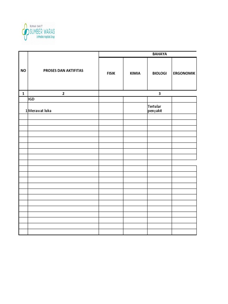 Formulir Hirarc - K3RS | PDF