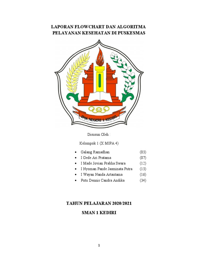 Laporan Flowchart Dan Algoritma Teks Pelayanan Ke Puskesmas | PDF Laporan Flowchart Dan Algoritma Teks Pelayanan Ke Puskesmas | PDF