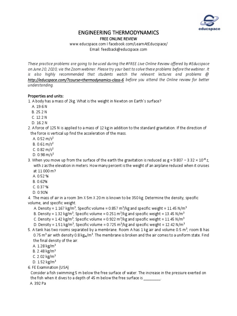 Preparing for the Live Online Review: A Practice Problem Primer in ...
