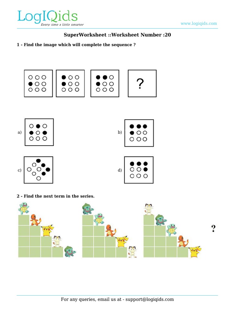 Superworksheet::Worksheet Number:20: 1 - Find The Image Which Will ...