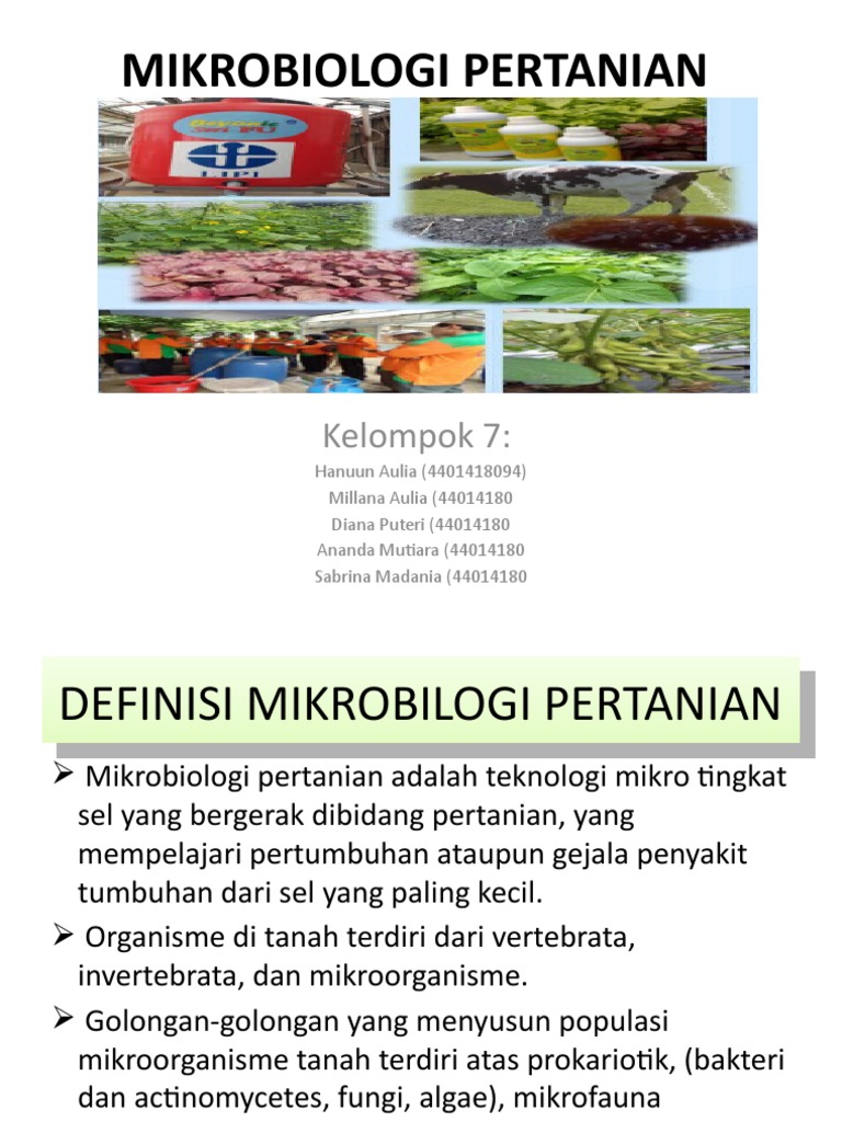MIKROBIOLOGI PERTANIAN Fix | PDF