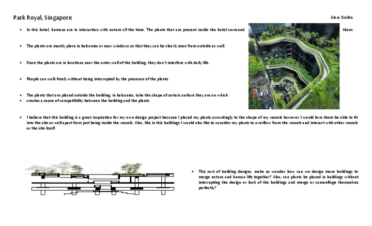 Park Royal Singapore: Nature-Inspired Design | PDF