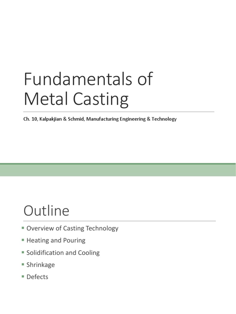 3 1and3 2 | PDF | Casting (Metalworking) | Foundry