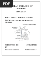 Central Venous Pressure Measurement | PDF | Blood Pressure | Heart