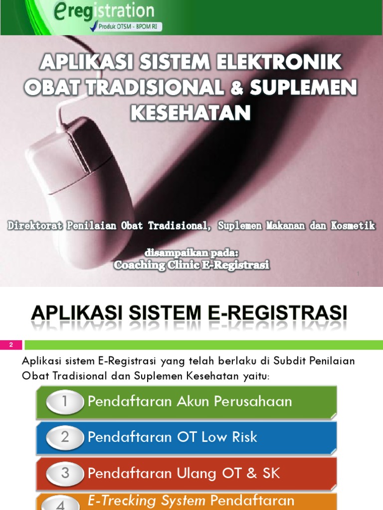 eREG & eTRACKING BPOM | PDF