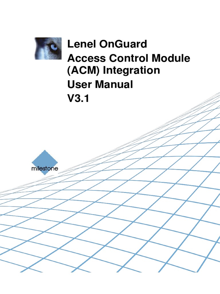 Milestone ACM Lenel OnGuard Manual | PDF | Access Control | Port ...