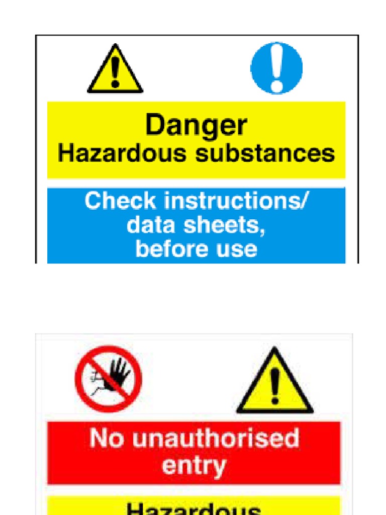 COSHH Store Signs | PDF