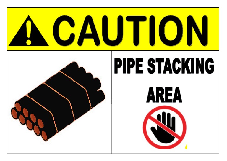Pipe Storage Area Sign A3 | PDF