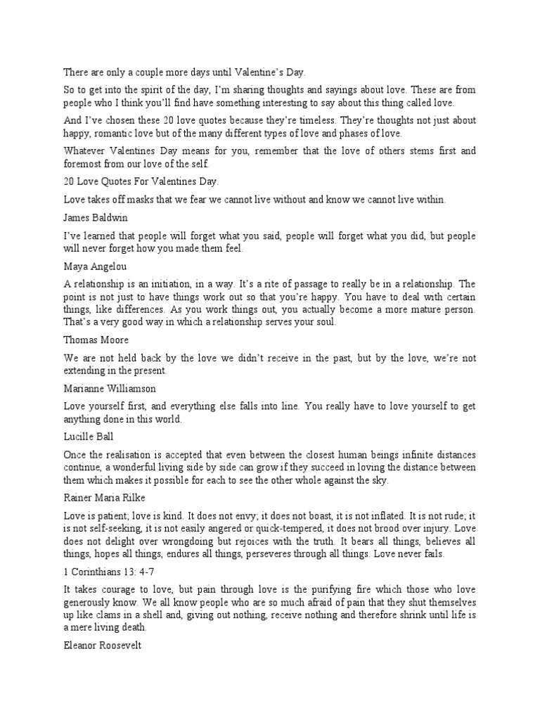 Love Quotes | PDF | Love