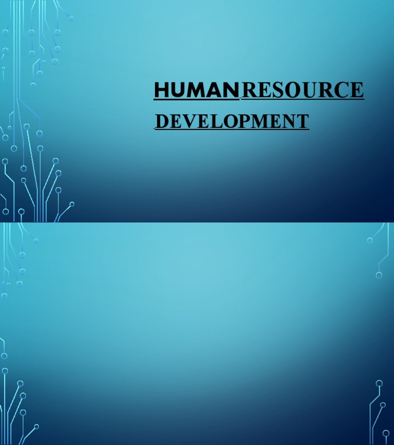 Presentation On HRD | PDF