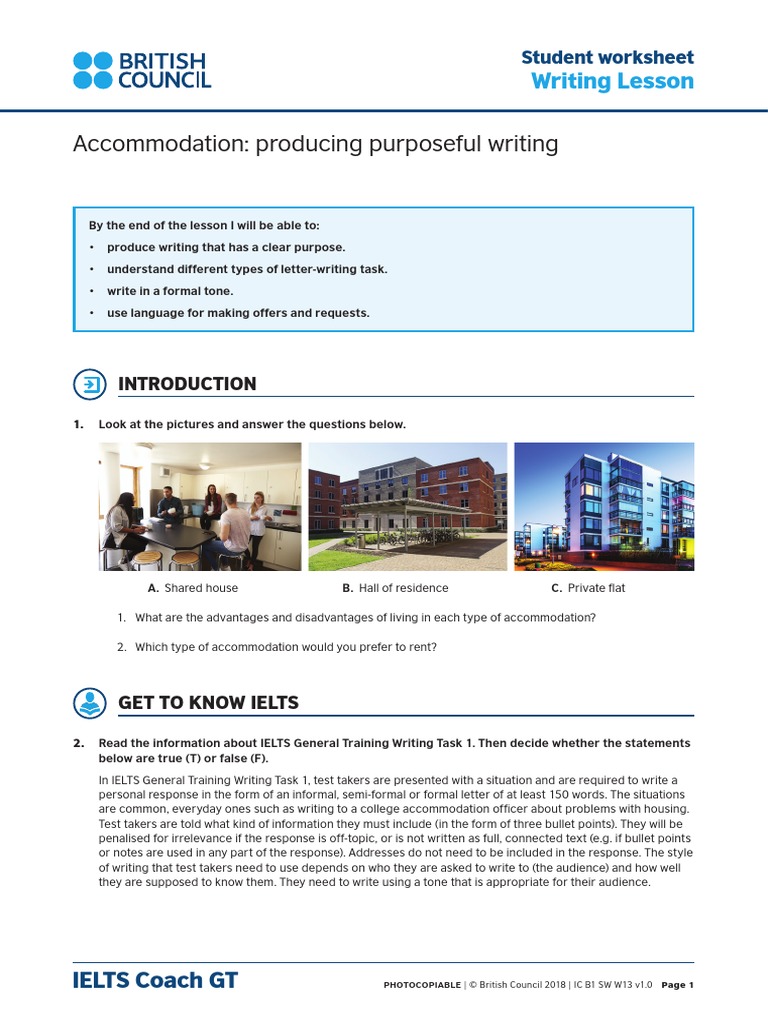Week 1 - Student Worksheet - IC - B1 - SW - WR13 - v1.01 | PDF ...