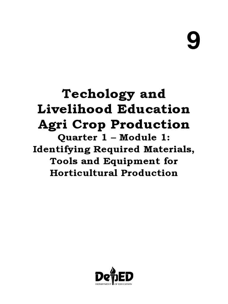 Agri Crop Production Module 1 | PDF | Plough | Agricultural Machinery