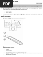 Cylinder Liner Protrusion Measurement Guide | PDF | Cylinder (Engine ...