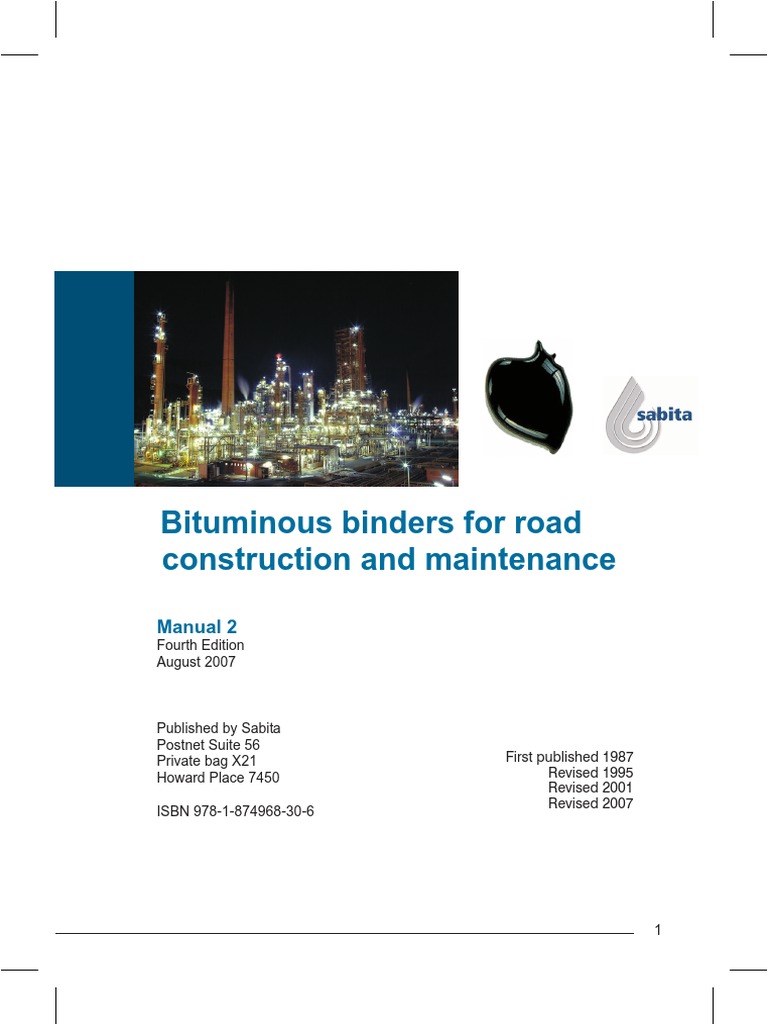 Bituminous Binders For Road Construction and Maintenance | PDF | Asphalt | Viscoelasticity