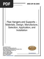 MSS 69 Pipe Hangers and Supports | PDF