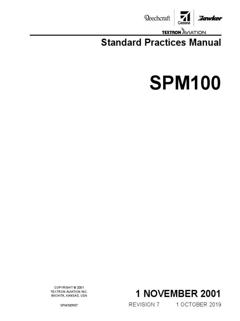 Standard Practices Manual: Revision 7 1 OCTOBER 2019 | PDF