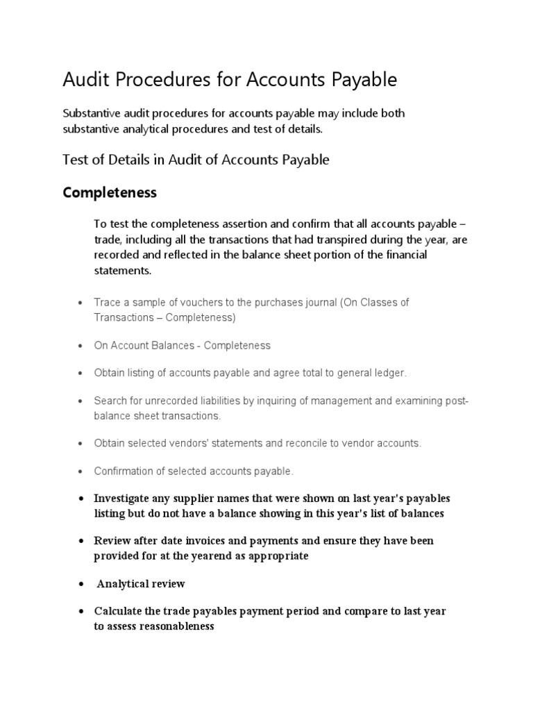 A Comprehensive Guide to Testing Accounts Payable Completeness ...