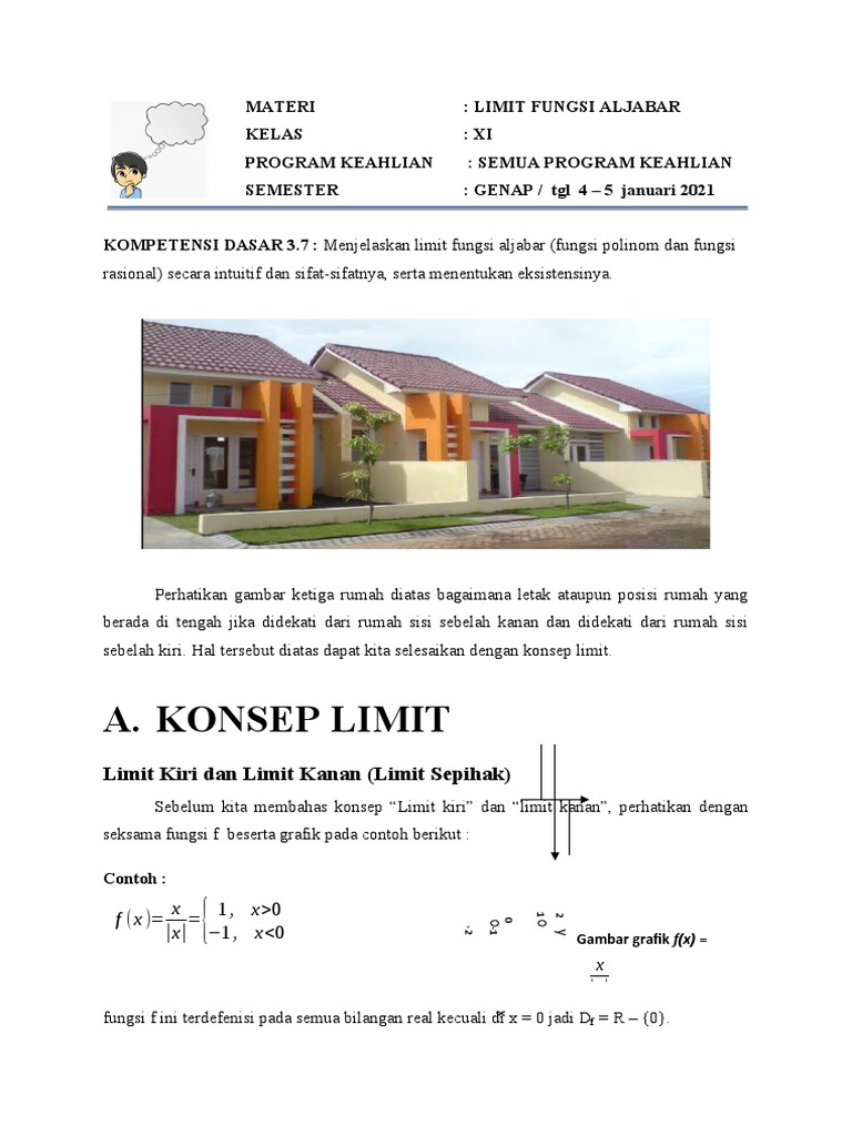 Materi Limit Aljabar - 20210104214542 - BAHAN AJAR Limit Aljabar Kls XI ...