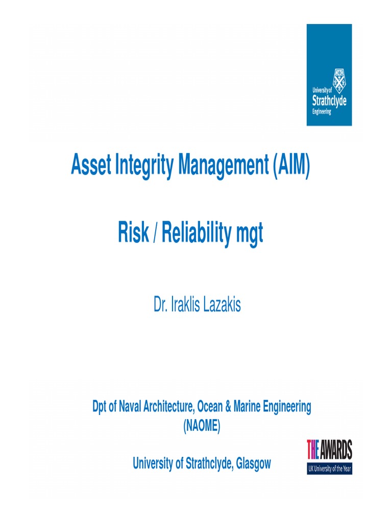 S17-19.2 Asset Integrity Management | PDF | Bayesian Network | Reliability Engineering