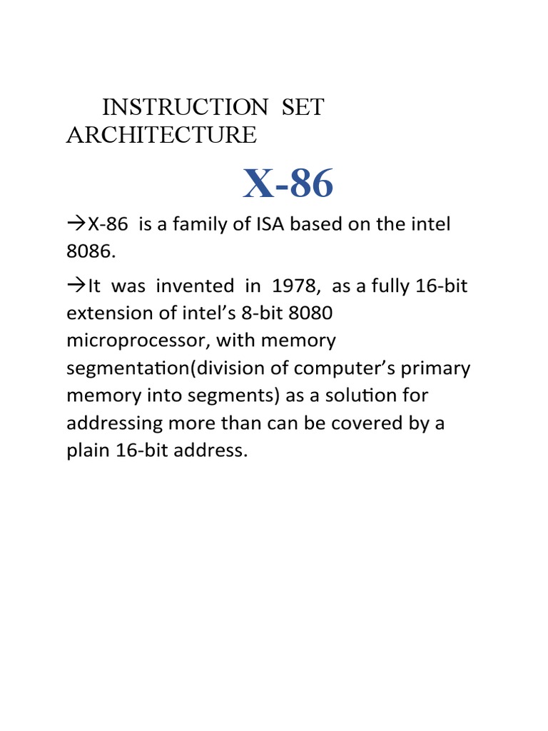 Instruction Set Architecture | PDF | Integrated Circuit | Central Processing Unit