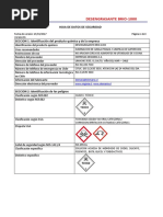 Hoja de Seguridad Detergente en Polvo | PDF | Detergente | Agua
