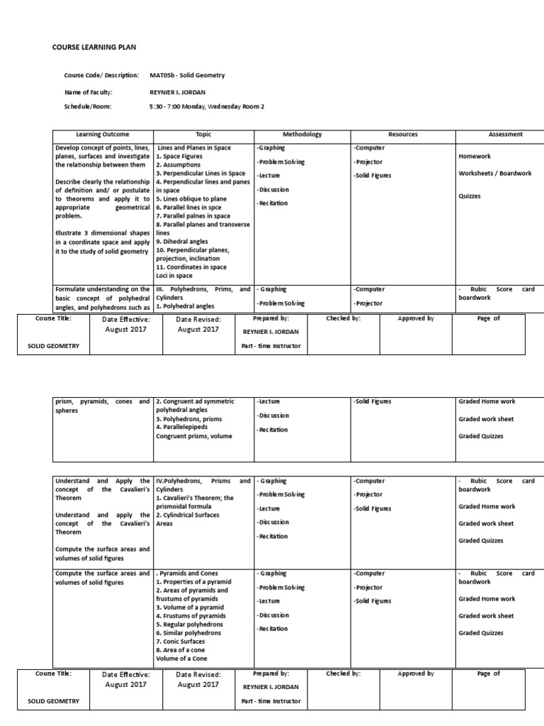 Solid Geometry Pdf Sphere Area