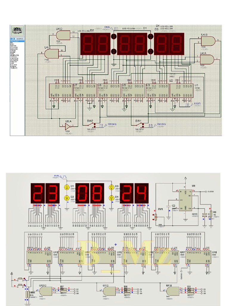 Contoh Rangkaian Proteus | PDF