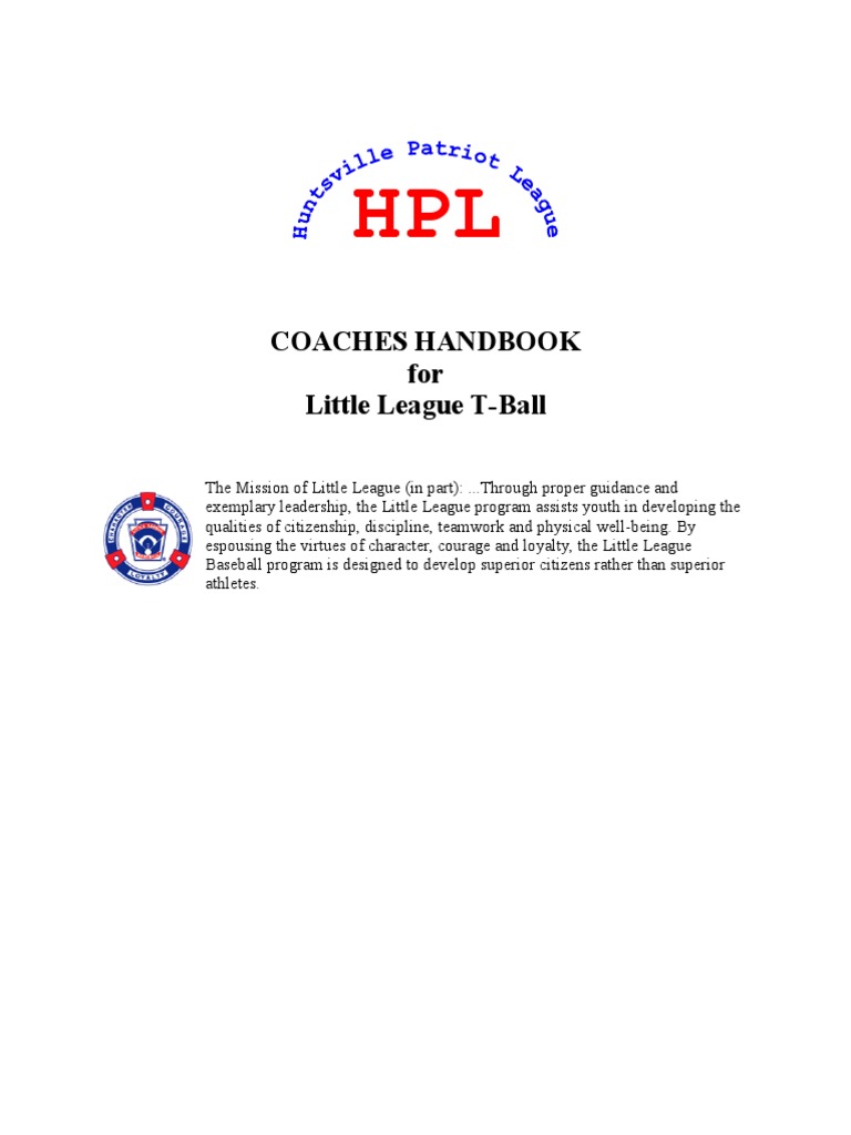 T-Ball Coaching Guide | PDF