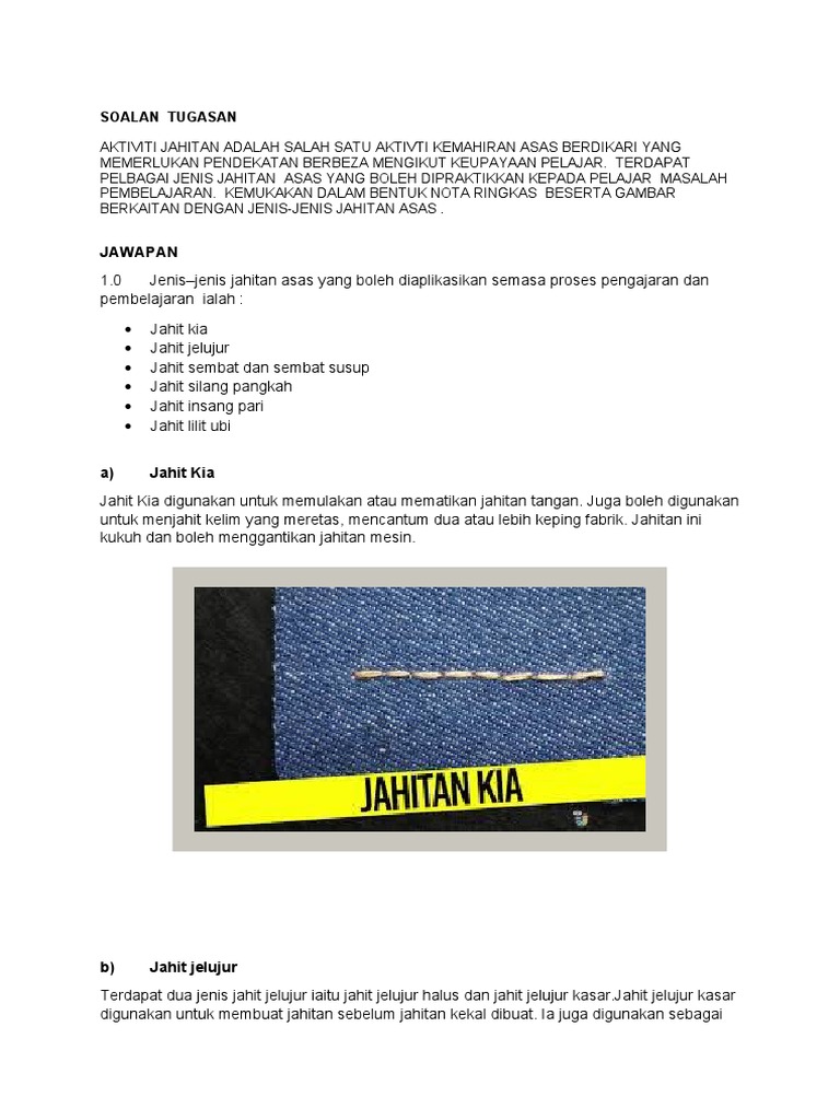 JAHITAN | PDF