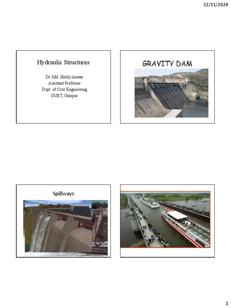 Hydraulic Structures: Spillways | PDF | Spillway | Dam
