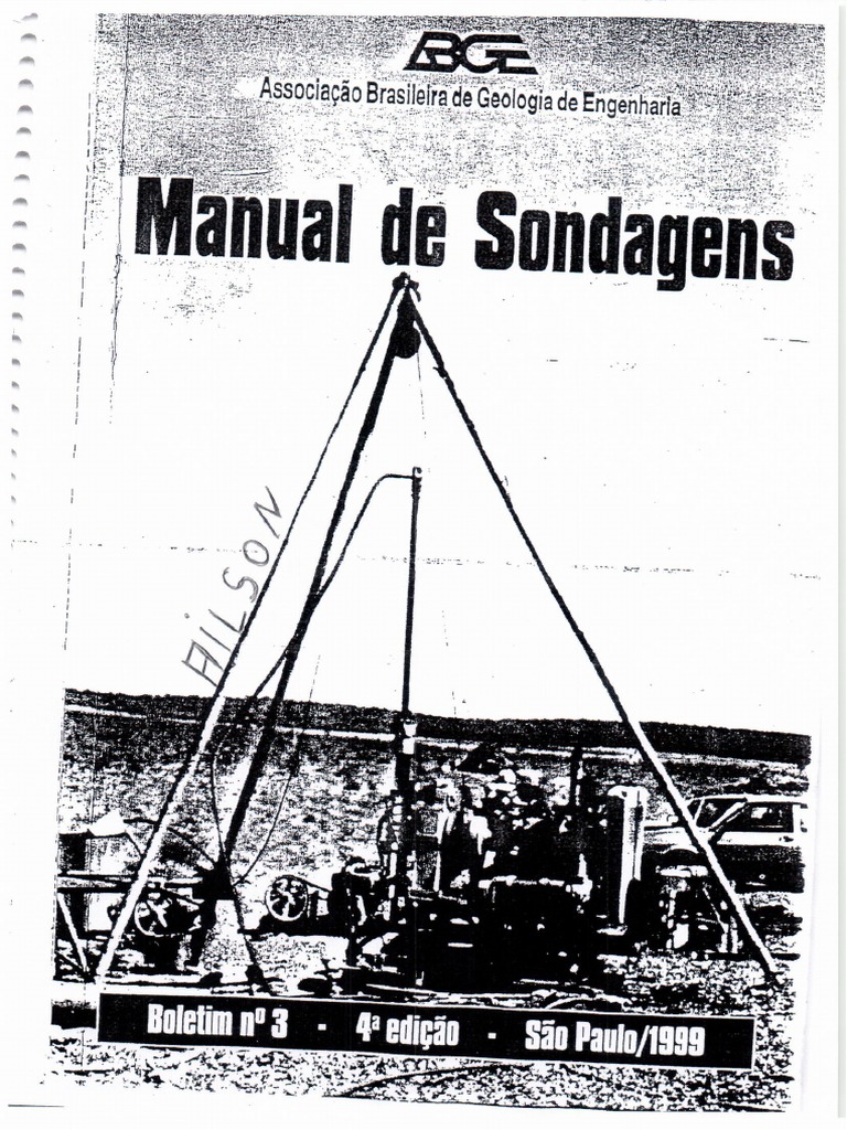 ABGE 1999 - BOLETIM 3 - Manual de Sondagens | PDF