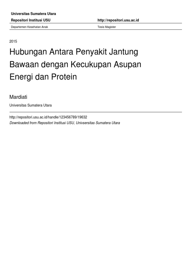 Asupan Nutrisi pada Anak PJB | PDF | Pengembangan Diri | Sains & Matematika
