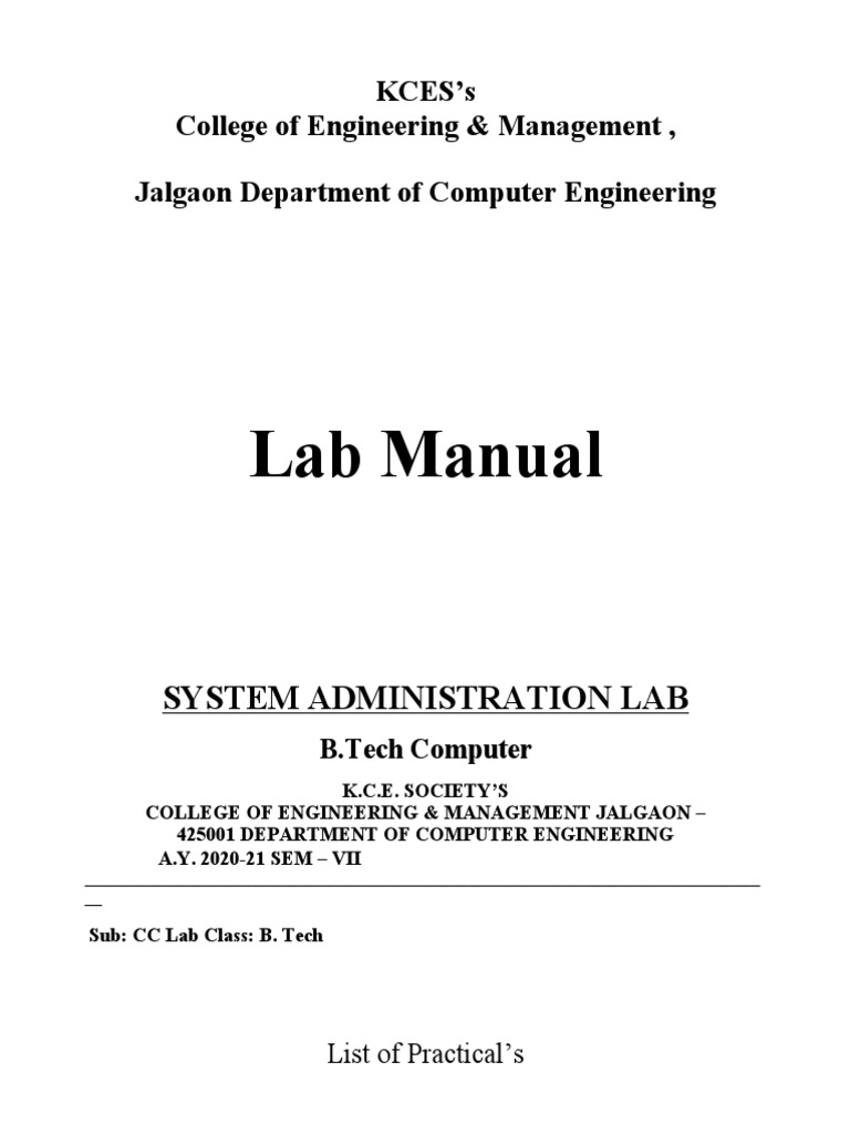 System-Administration-Lab Final | PDF | Linux Distribution | Booting