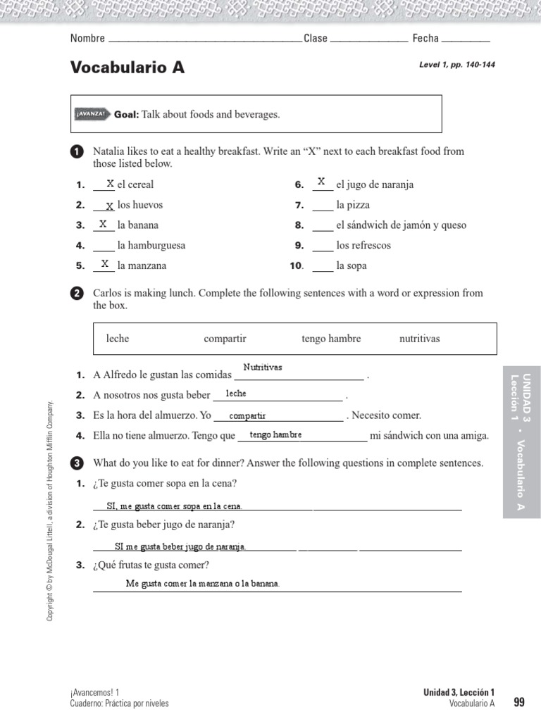 Kami Export - WORKBOOK UNIT 3.1 | PDF | Comida | Comida y bebida