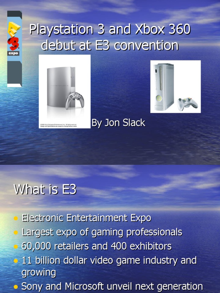 PS3 and Xbox 360 Debut at E3 2005 | PDF