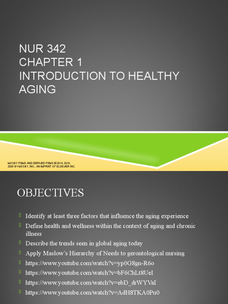 Chapter 1-2 Intro To Healthy Aging | PDF | Gerontological Nursing ...